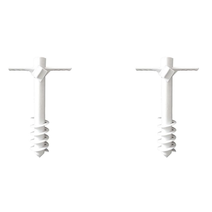 2X Beach Umbrella Sand Anchor Heavy Duty Ground Anchor Stand for Strong ...