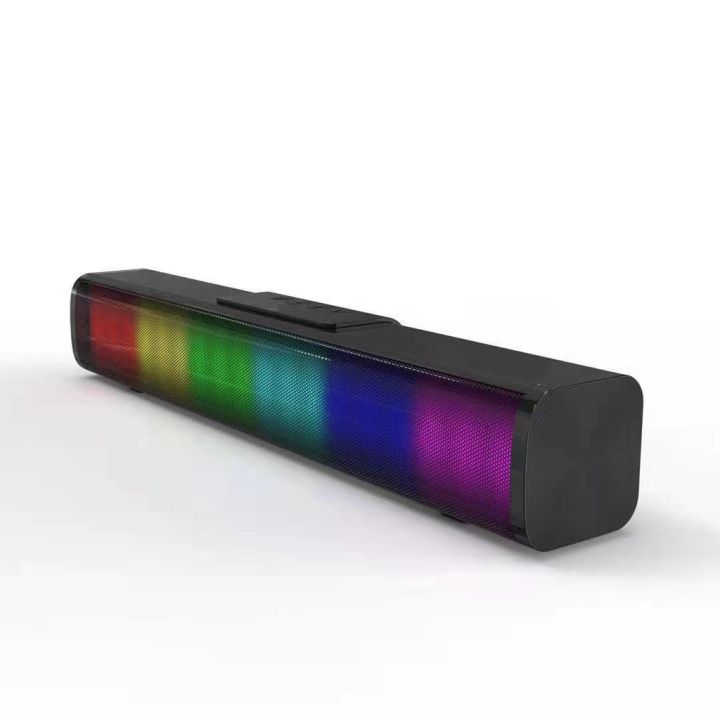 Bosebt D02+ Rainbow Colorful Light Soundbar Wireless Bluetooth Speaker ...