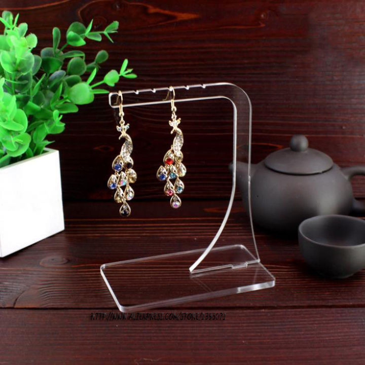 Acrylic Earring Display Hanger Bracelet Holder Jewelry Hanging Rack ...