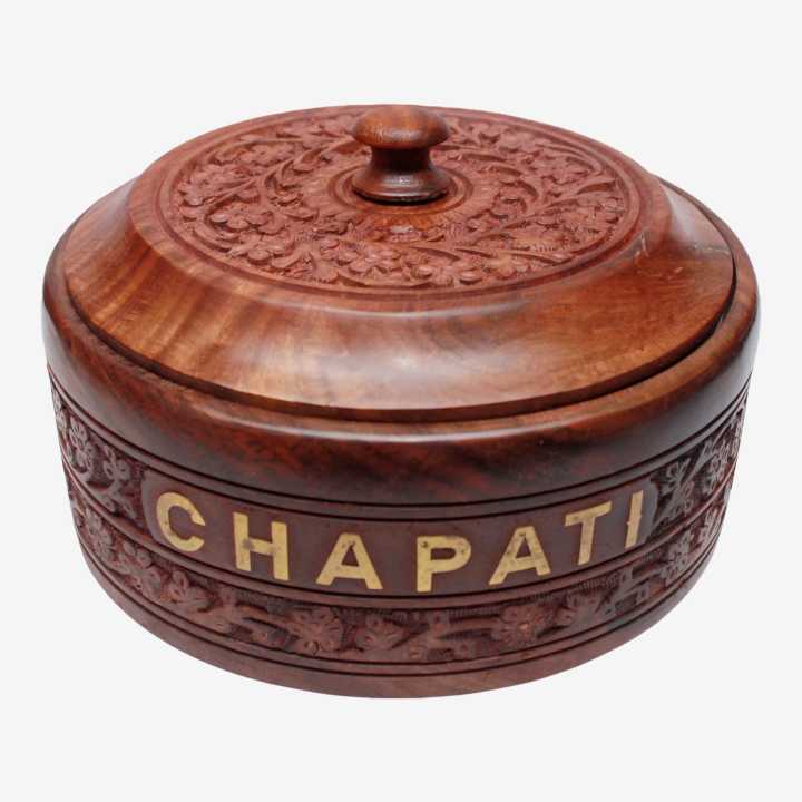 Wooden Chapatai/Rooti Box 7" | Daraz.com.np
