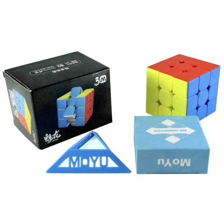 New Meilong 3*3*3 Stickerless Magnetic Rubik’s Cube, Magic Magnetic ...