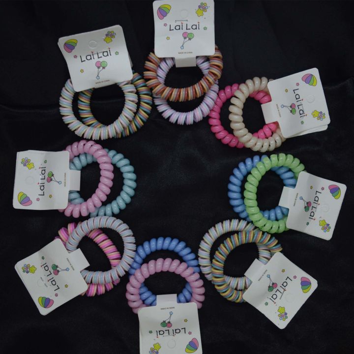 Elastic Spring Hair Tie For Women - Pack of 4 - Multicolor | Fashion ...