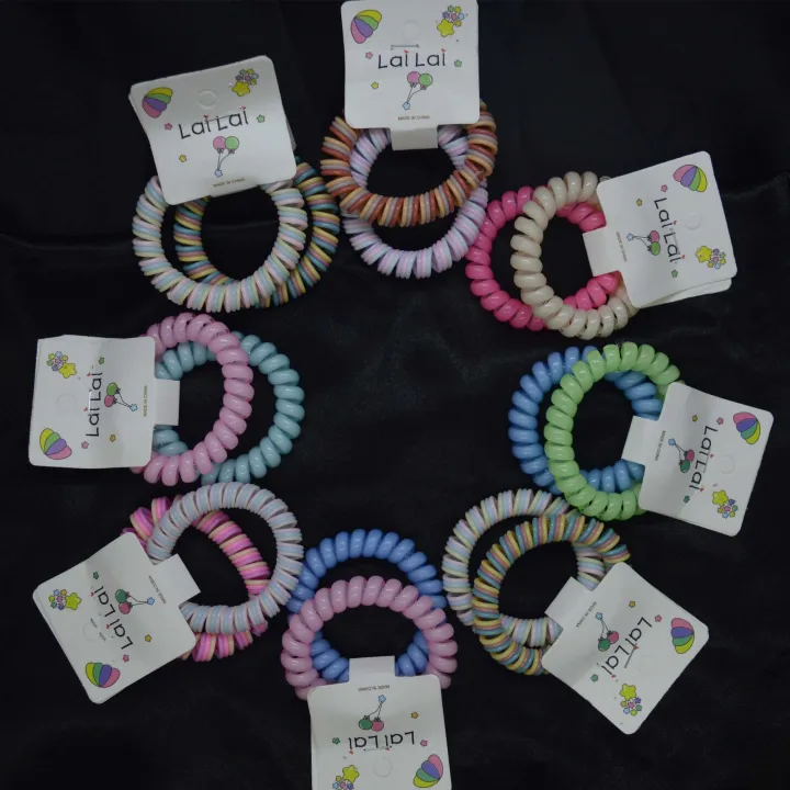 Elastic Spring Hair Tie For Women - Pack of 4 - Multicolor | Fashion ...