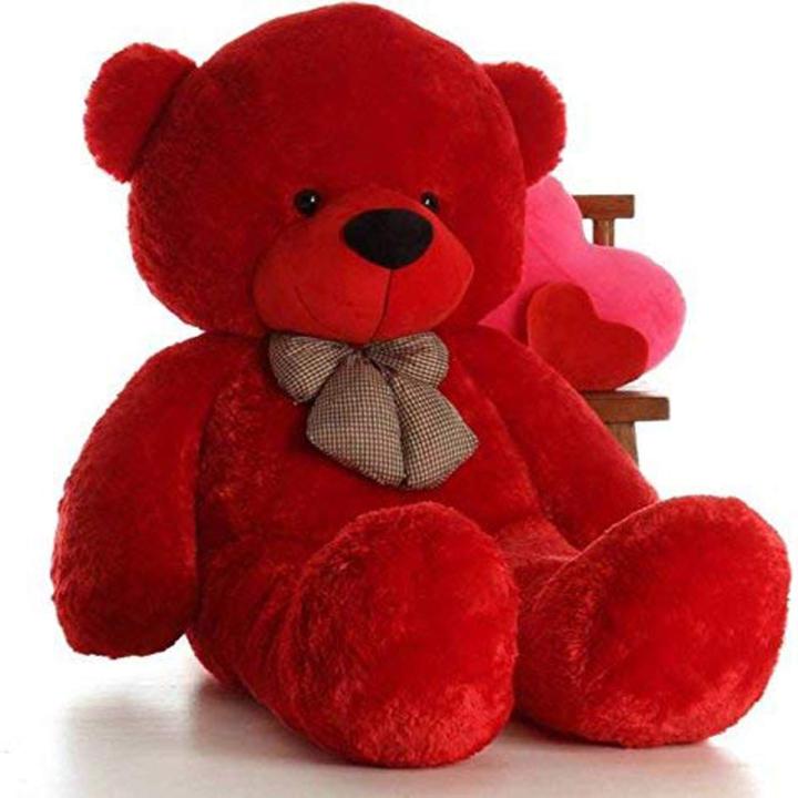 Red Teddy Bear Stuffed Toy - Small 3Ft | Daraz.com.np