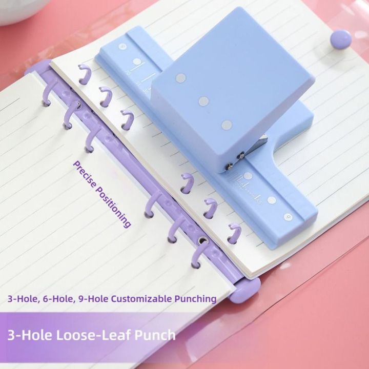 Multi-functional 3/5-Hole Hole Punching Machine Mini Size Loose Leaf ...