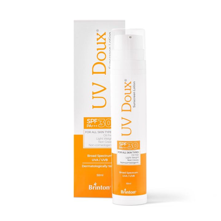 UV Doux Sunscreen Lotion SPF 30 50ml | For All Skin Types | Oil Free ...