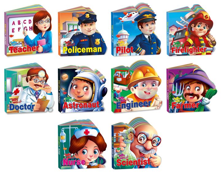 Who am I? Learn About Community Helpers Professions (10 Board Books Set ...
