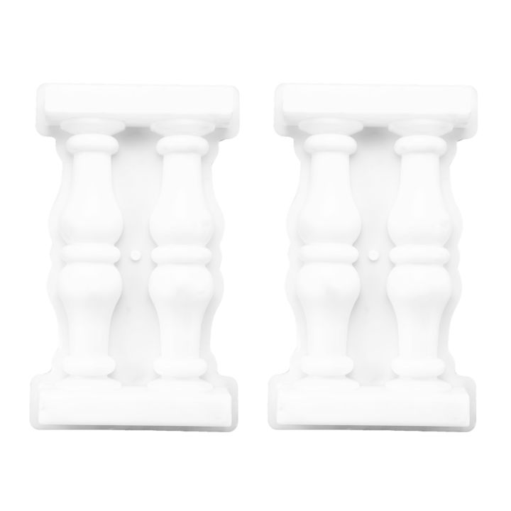 TWEXQNY 2 Pcs Roman Column Mould DIY Paving Molds Balcony Fence Garden ...