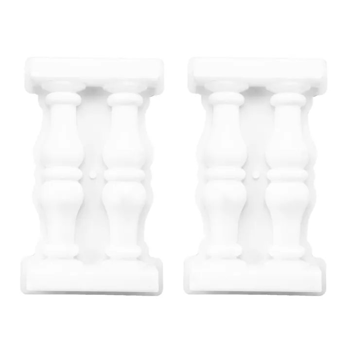TWEXQNY 2 Pcs Roman Column Mould DIY Paving Molds Balcony Fence Garden ...