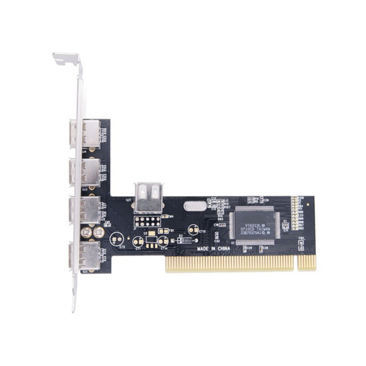 5 Ports PCI to USB 2.0 PCI Expansion Card Adapter Card 480Mbps Driver ...