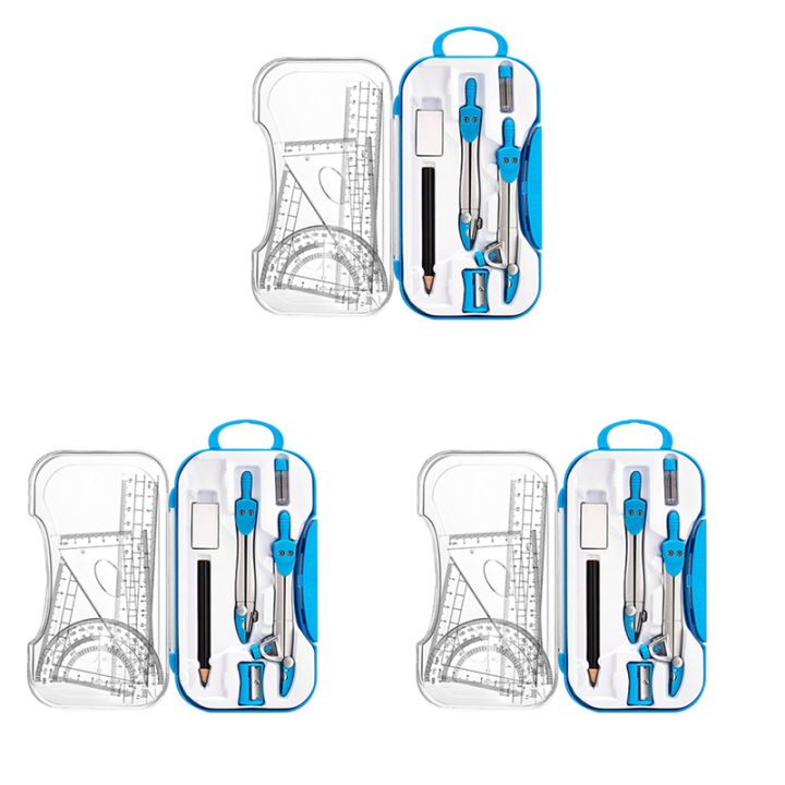 ZOROOM Geometry Set 30 Pcs Math Supplies Kit,Including Compass ...