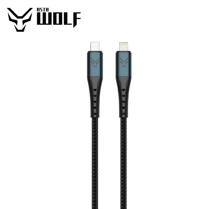 Asta WOLF Hyper | Type c to lightning | 100cm Braided | Flexible ...