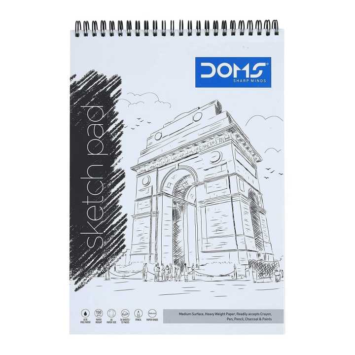 DOMS Sketch Book A5 Spiral Bound 36 Sheets 150 GSM | Daraz.com.np