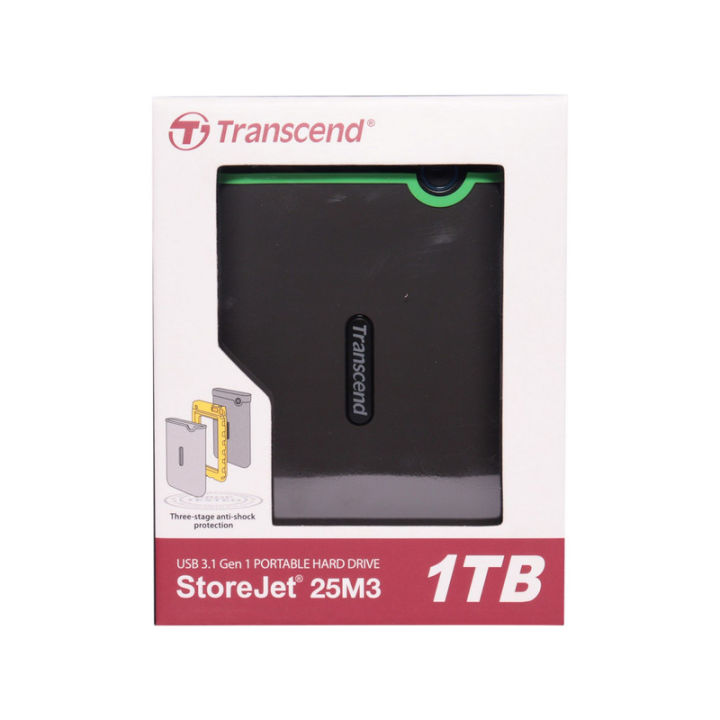 Transend Model No. STOREJET 25M3 Black Color External Hard Disk | Daraz ...