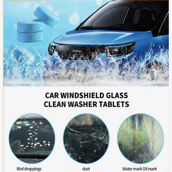 Car windshield Glass Clean Washer Tablets - 10pcs | Daraz.com.np