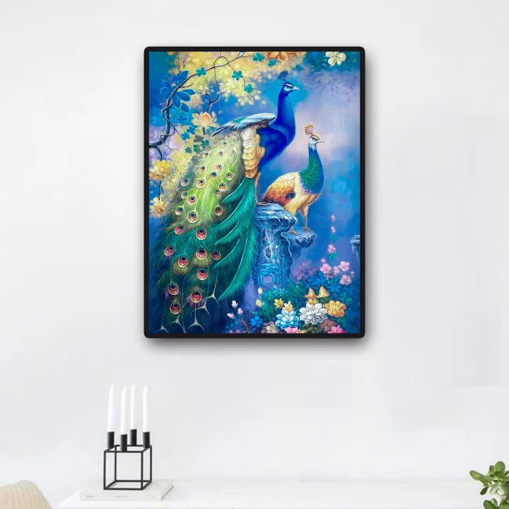 Mayur Hardwood Laminated Frame, 46cm x 31cm, UV Finished, Full HD ...