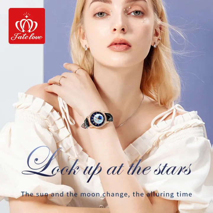 New Fate Love Watch Direct Sales Fashion Starry Sky Belt Quartz Watch ...