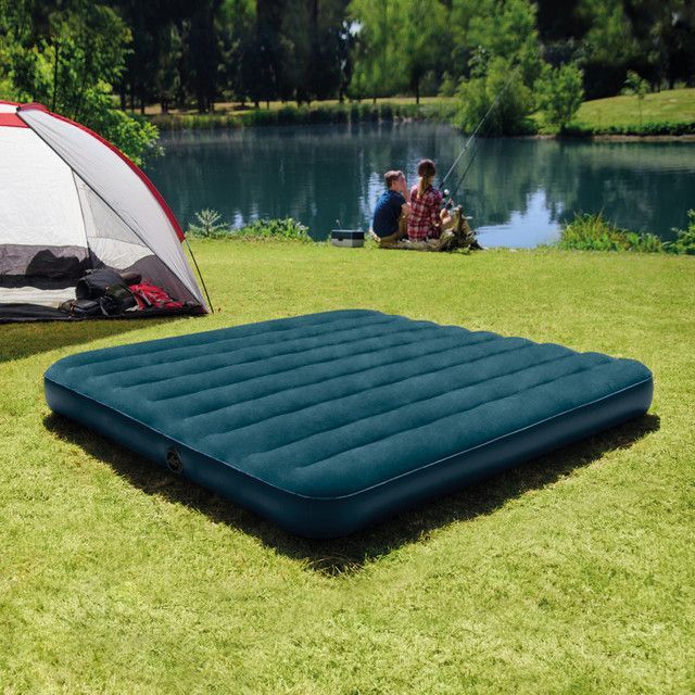 Intex Dura-Beam® Standard Midnight Green Downy Air Mattress 10" Queen ...
