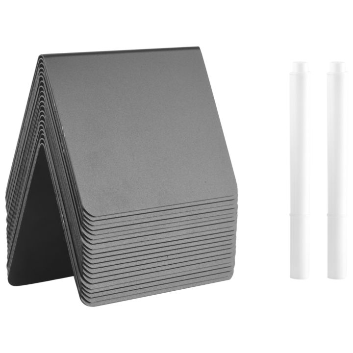20 Pieces Mini Chalkboard Signs A-Shaped Chalkboard Tables Buffet Tags ...