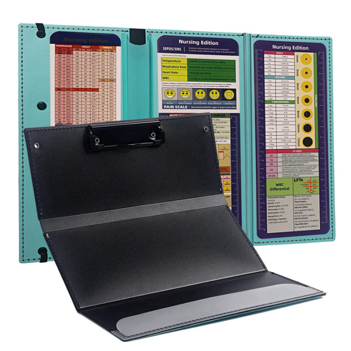 Nursing Clipboard Foldable, 3 Layers Nurse Clipboard with Nursing ...