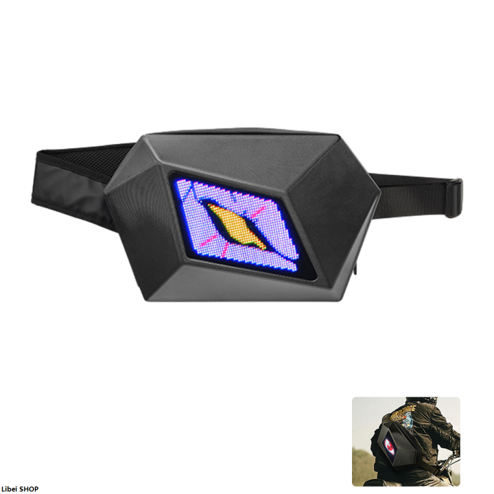 Libei SHOP2025 New LED Backpack APP control The Dark Knight Backpack ...