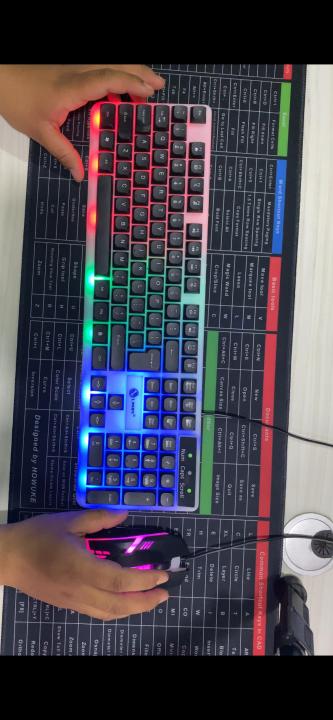 GTX350-Mechanical RGB Gaming Keyboard And Mouse Combo For PC And Laptop ...