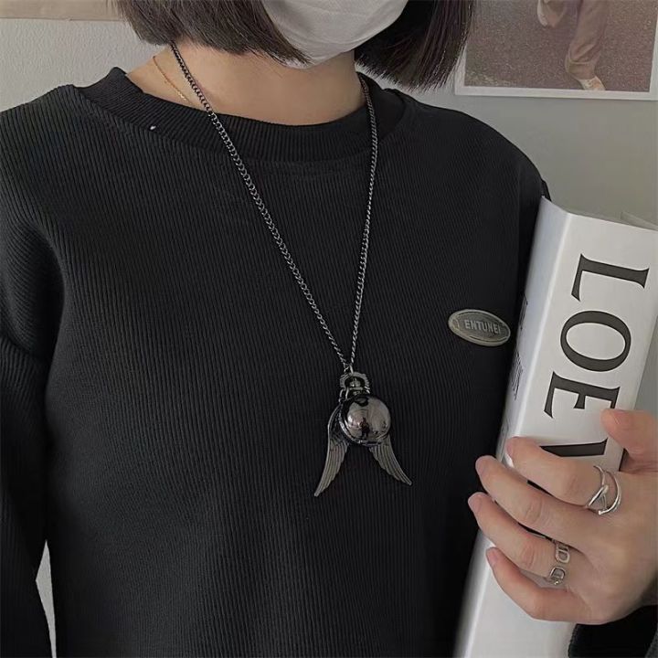 Harry Potter Pocket Watch Classic Ancient Style Golden Snitch Angel ...