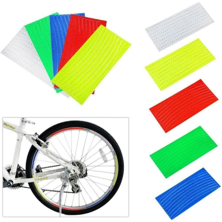 Reflective Cycling MTB Reflector Sticker Fluorescent Bicycle Sticker ...