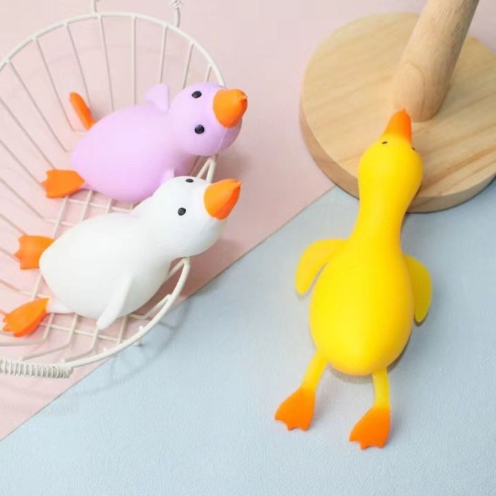 High Quality Duck Decompression Toy Elastic Soft Children's Toy Pull ...