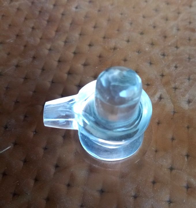 Crystal Shiva Linga; Small Size(40 - 50gm) For Pooja - Shiva Linga To ...