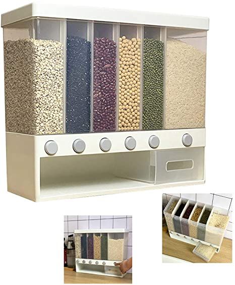 Multiple Dispenser for Cereals, Grain and Pulses । Wall Mounted Food ...