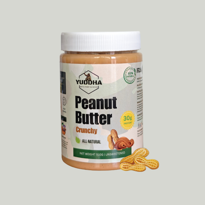 Yuddha All Natural Peanut Butter, Crunchy, 510g | Daraz.com.np