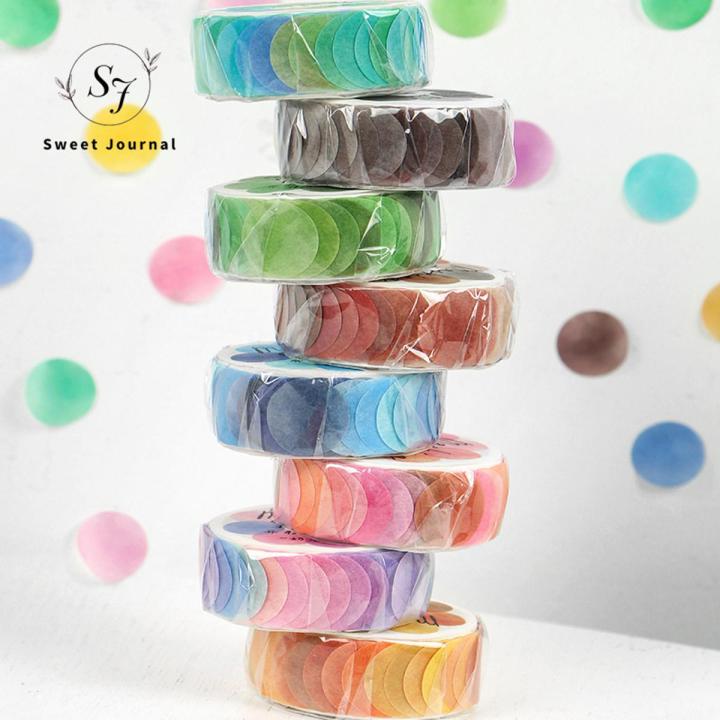 Sweet Journal 100PCS Dot Washi Tape Stickers INS Album Diary Journal ...