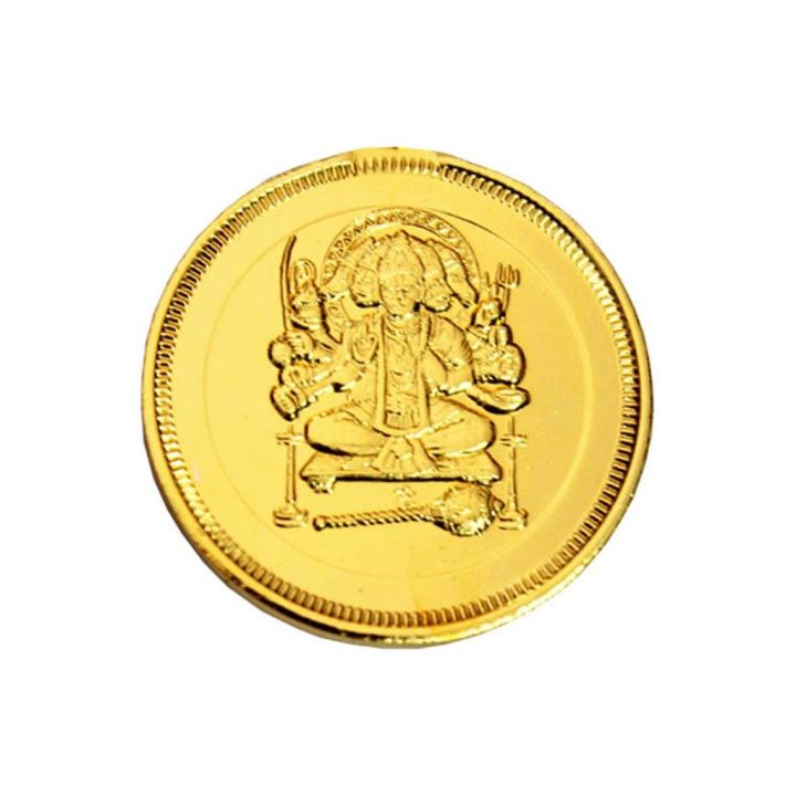 Panchamukhi Hanuman Panchadhatu Coin With Yantra And Mantra For Pocket ...