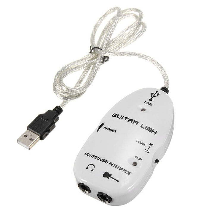 6.3mm Jack to USB Guitar Cable Adapter to PC Recording Playback | Daraz ...