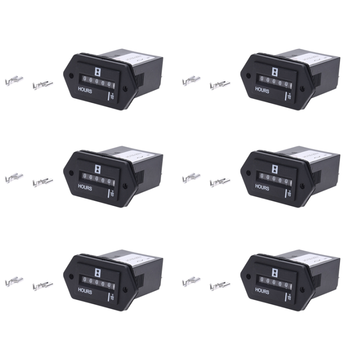 6X AC100-250V Electromechanical Hour Meter Counter | Daraz.com.np
