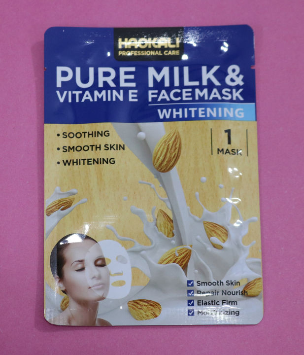 Haokali Pure Milk & Vitamin E Brightening Face Mask 10 pcs (Original ...