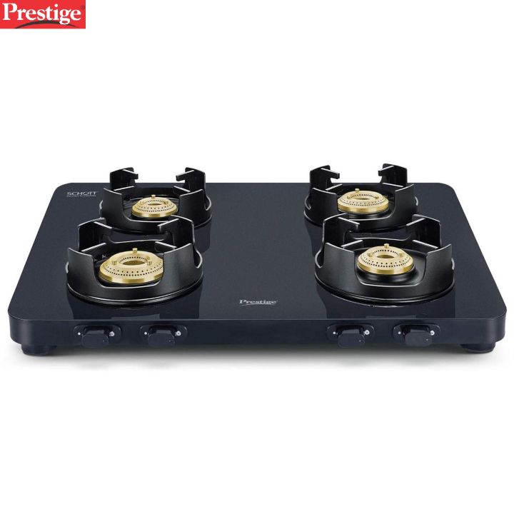 Prestige Edge Manual Powder Coated Gas Stove PEB-04_4 Burner Cooktop ...