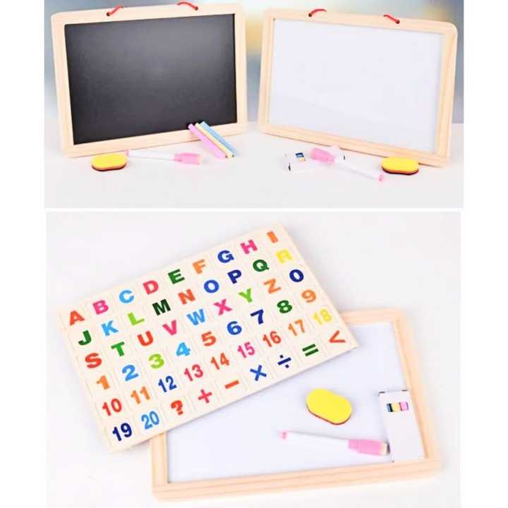 Double-Sided Wooden Drawing Board - Boards For Babies |Drawing Boards ...