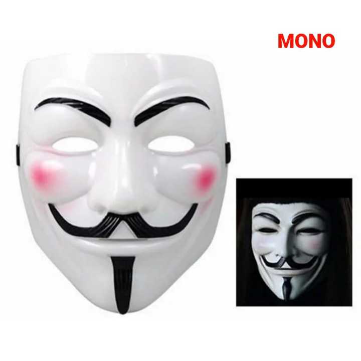 Plastic Anonymous Guy Cosplay Mask - 21.5 x 17.5cm | Daraz.com.np