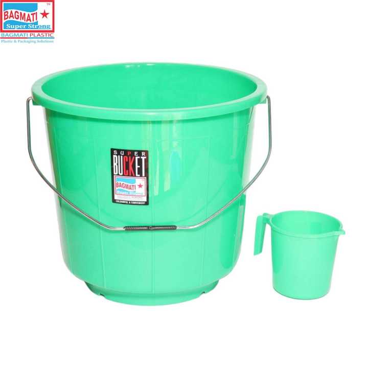 Bagmati Green Bucket Mug Set 15L & 1L | Daraz.com.np