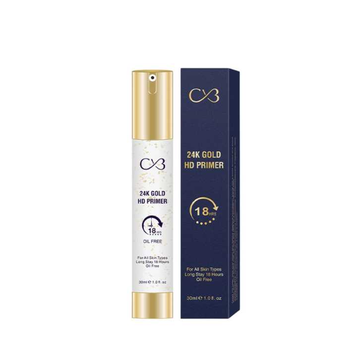 CVB 24K Gold HD Primer for Facial Rejuvenation, Makeup Base with Anti ...