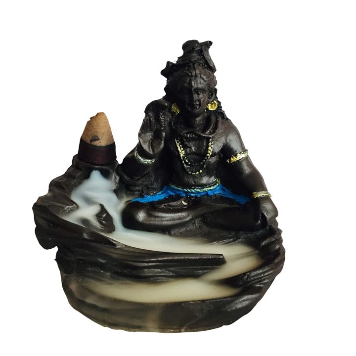 Smoke Shiva Fountain Backflow Incense Burner Decorative Showpiece ...