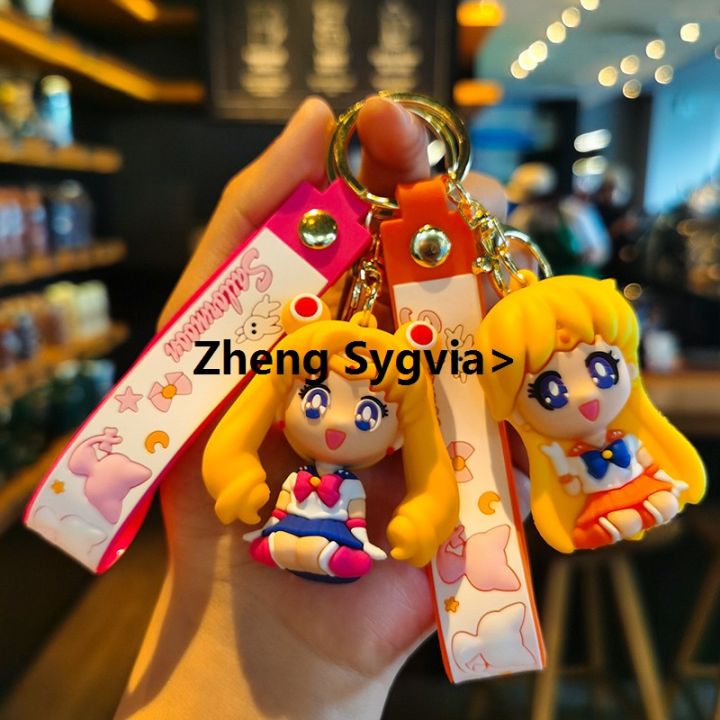 Haodeguiguo Anime Sailor Moon Keychain Tsukino Usagi Hino Rei Action ...