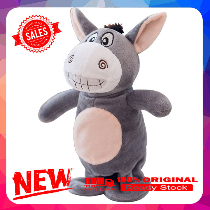 Interactive Talking Toy Donkey Electric Pets Plush Recording Smart ...
