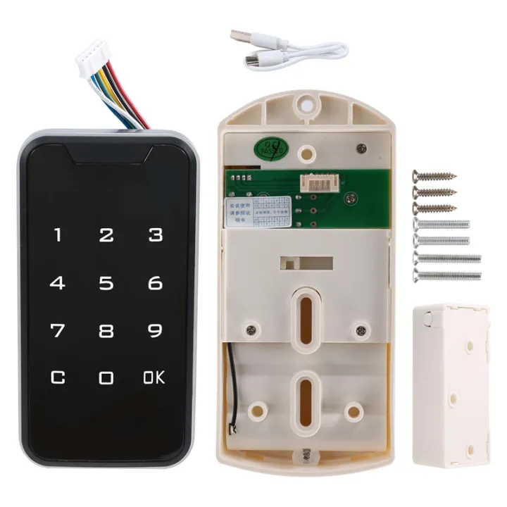 Electronic Smart Digital Electronic Door Lock Fingerprint Press ...