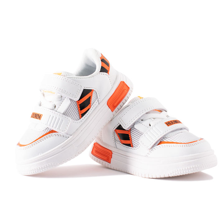 Kids Colorblock Orange Sneakers | Daraz.com.np