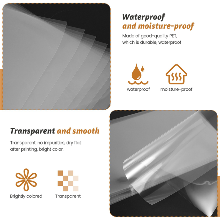 Sptrry10pcs Sheet A3 Screen Printing Transparency Inkjet Film Paper ...