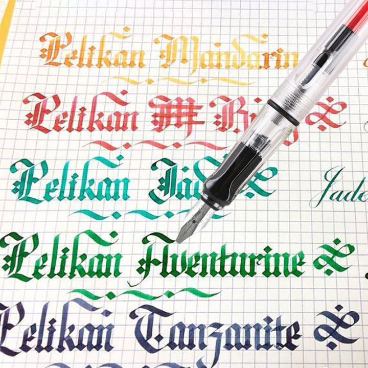 Sale】Transparent Parallel Pen Flat Head Art Pen Gothic English Tibetan ...