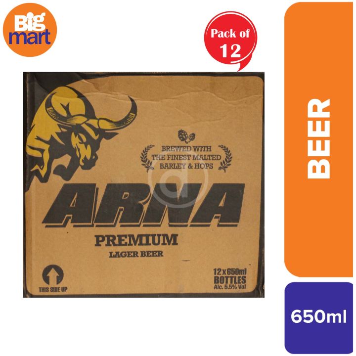 Arna Premium Beer Bottle, 650Ml (Pack of 12) | Daraz.com.np